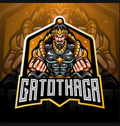 Sadewa esport mascot logo design Royalty Free Vector Image