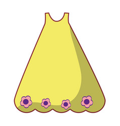 Flower dress icon Royalty Free Vector Image - VectorStock