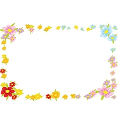 Spring flower outline Royalty Free Vector Image