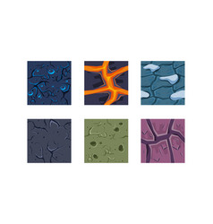 Game ground textures Royalty Free Vector Image