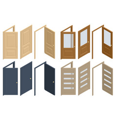 Door forms Royalty Free Vector Image - VectorStock