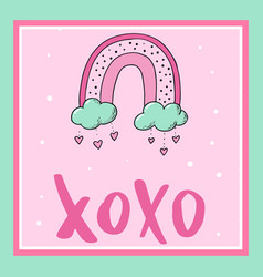 Pink ornamental scarf pattern Royalty Free Vector Image