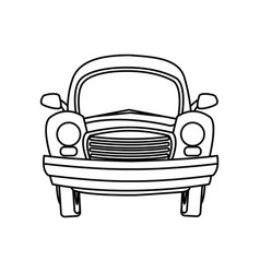 Cartoon car transport travel empty Royalty Free Vector Image