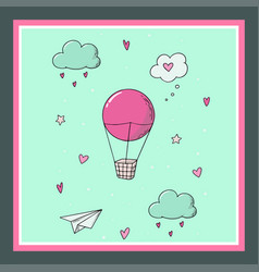 Pink ornamental scarf pattern Royalty Free Vector Image