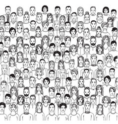 The crowd of abstract people Royalty Free Vector Image