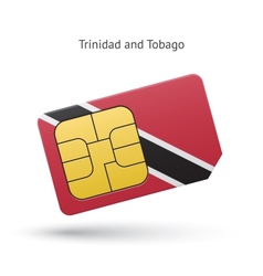 Bangladesh mobile phone sim card with flag Vector Image
