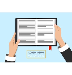 Ui design concept with character and text Vector Image