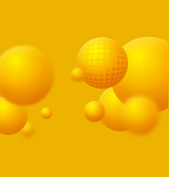 Abstract floating spheres background Royalty Free Vector
