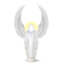 Angel white Royalty Free Vector Image - VectorStock