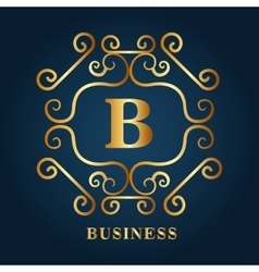 Monogram background design Royalty Free Vector Image