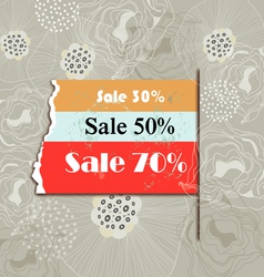 Sales and shopping tags abstract designs set Vector Image