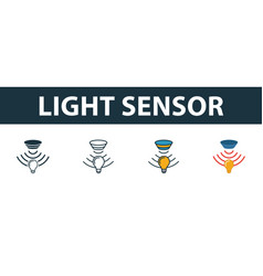 Light sensor icon simple element from sensors Vector Image
