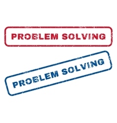 Problem Solving Rubber Stamp Royalty Free Vector Image