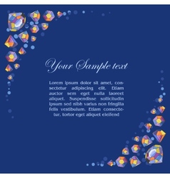 Beautiful diamond frame Royalty Free Vector Image