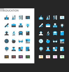 Education line icons editable stroke Royalty Free Vector