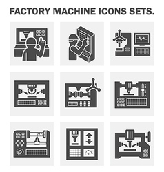 Set icons of machine tool Royalty Free Vector Image
