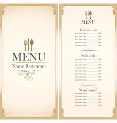 Menu set Royalty Free Vector Image - VectorStock
