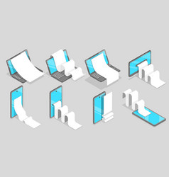 3d isometric flat utility Royalty Free Vector Image