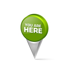 Favourite map mark pointers Royalty Free Vector Image