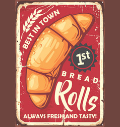 Homemade muffins retro sign Royalty Free Vector Image