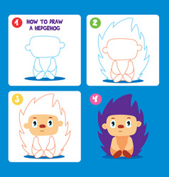 Finger drawing game duck sample worksheet learn Vector Image
