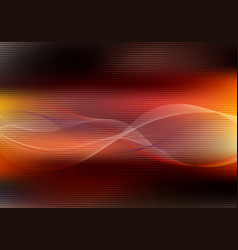 Red and black abstract wave wallpaper with copy Vector Image
