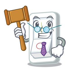 Crazy light switch above cartoon wooden wall Vector Image
