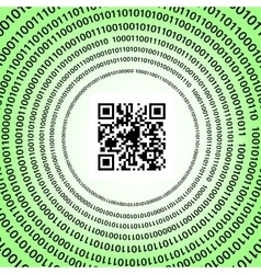 Stop qr code sign template Royalty Free Vector Image