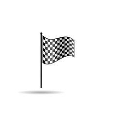 Checkered corner red Royalty Free Vector Image