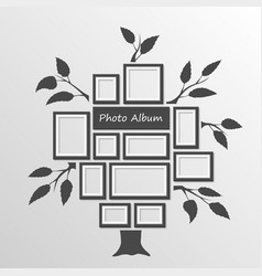 Vintage frames tree Royalty Free Vector Image - VectorStock