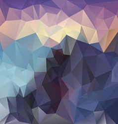 Landscapce mountains polygonal triangular pattern Vector Image