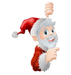 Santa Peeking Vector Images (over 310)