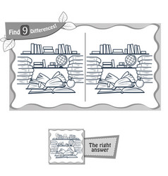 Find 9 differences game soap Royalty Free Vector Image