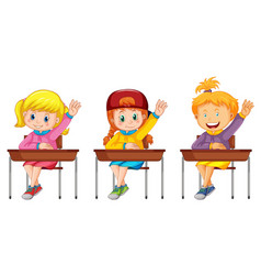 A happy girl character Royalty Free Vector Image