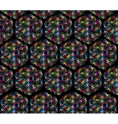 Flower of life seamless pattern for your design Vector Image