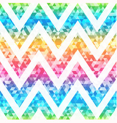 Rainbow color triangle pattern Royalty Free Vector Image