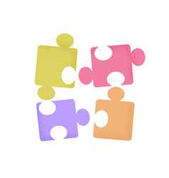 Puzzle square Royalty Free Vector Image - VectorStock