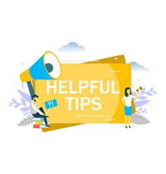 Quick tips logos and banners helpful tricks Vector Image