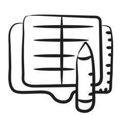 Workbook Royalty Free Vector Image - VectorStock