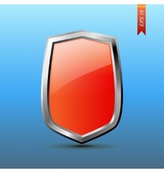 Red shield icon Royalty Free Vector Image - VectorStock