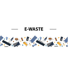 E waste template Royalty Free Vector Image - VectorStock