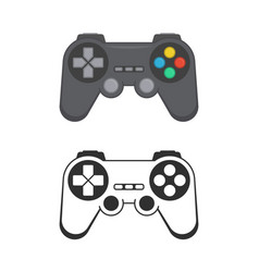 Game controller in hand video gamepad sketch Vector Image