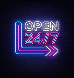 More info neon text design template more Vector Image