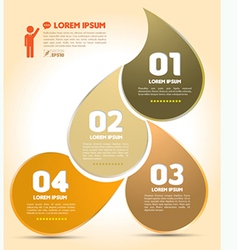 Drop colour with icons Royalty Free Vector Image