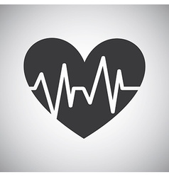 Sketch draw heart beat pulse Royalty Free Vector Image