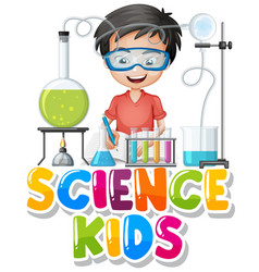 Science calligraphy template text for your design Vector Image