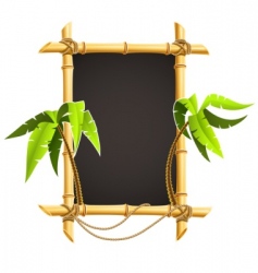 Bamboo frame Royalty Free Vector Image - VectorStock