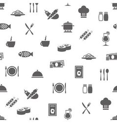 Seamless pattern with restaurant and food i Vector Image