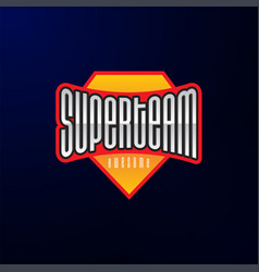 Sport emblem typography set super logo for your Vector Image
