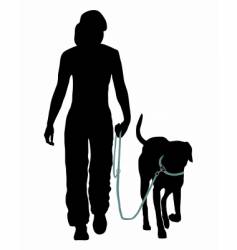 Dog training obedience Royalty Free Vector Image